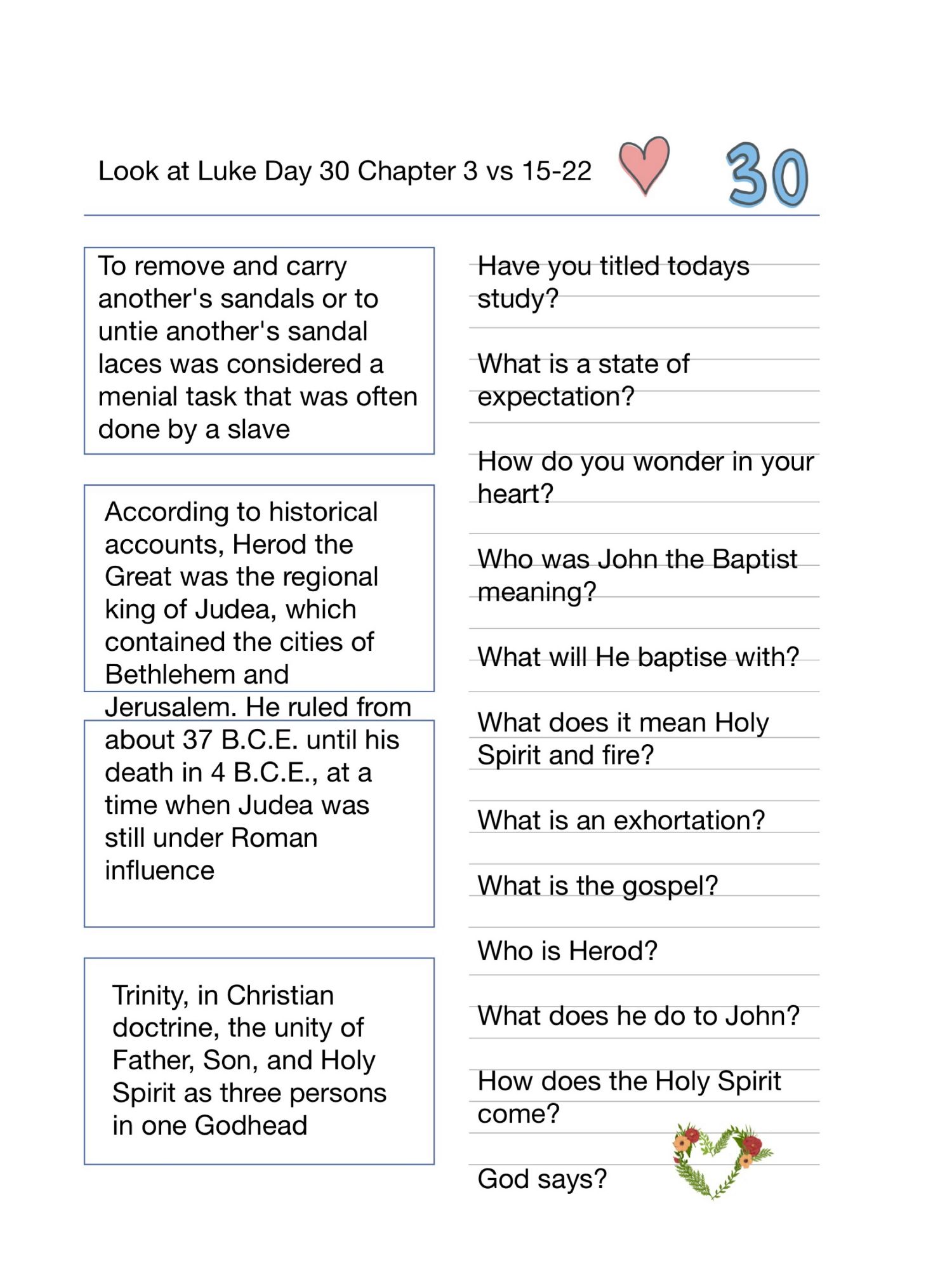 Luke Day 30 – Study Scripture Online