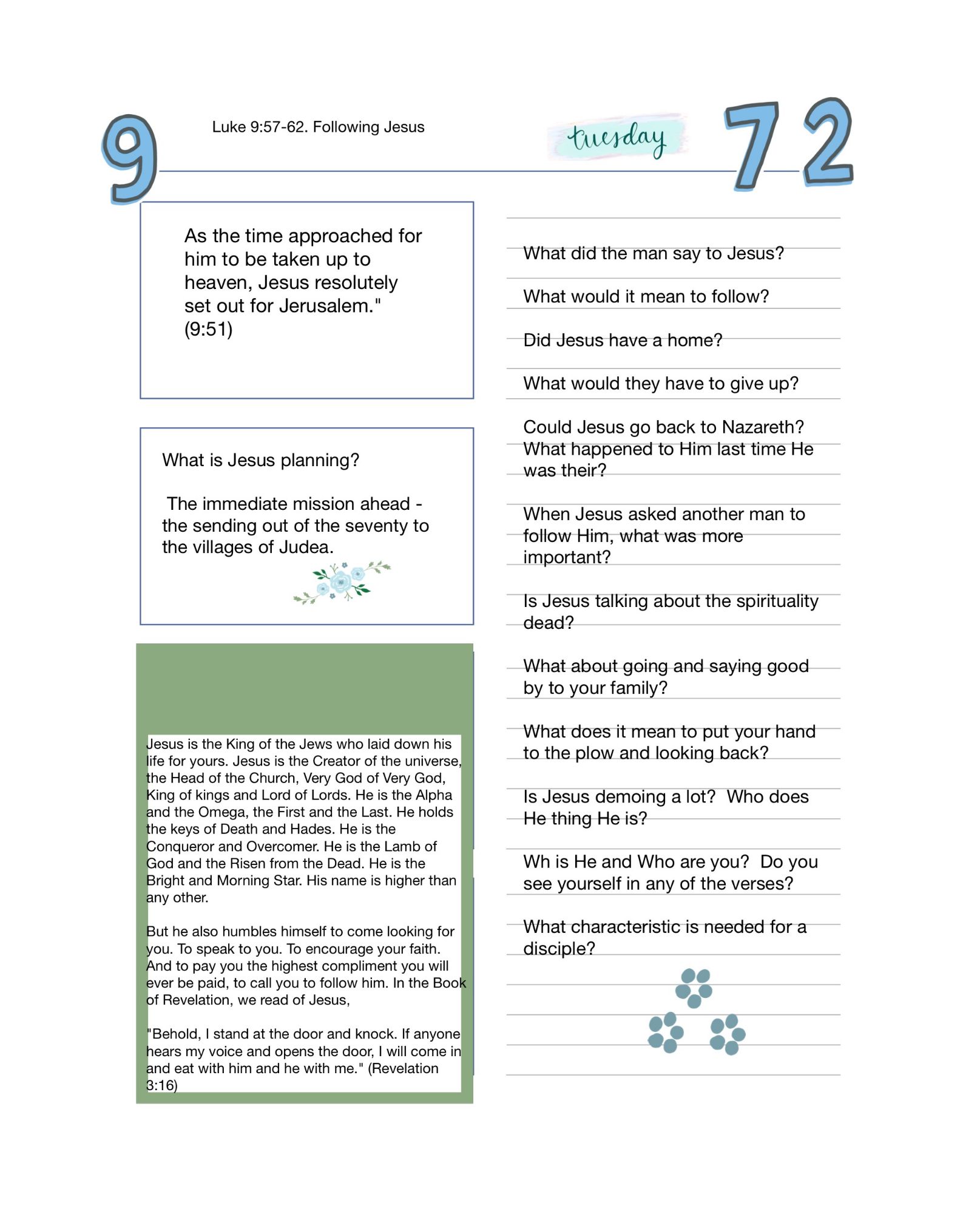Luke Day 72 – Study Scripture Online