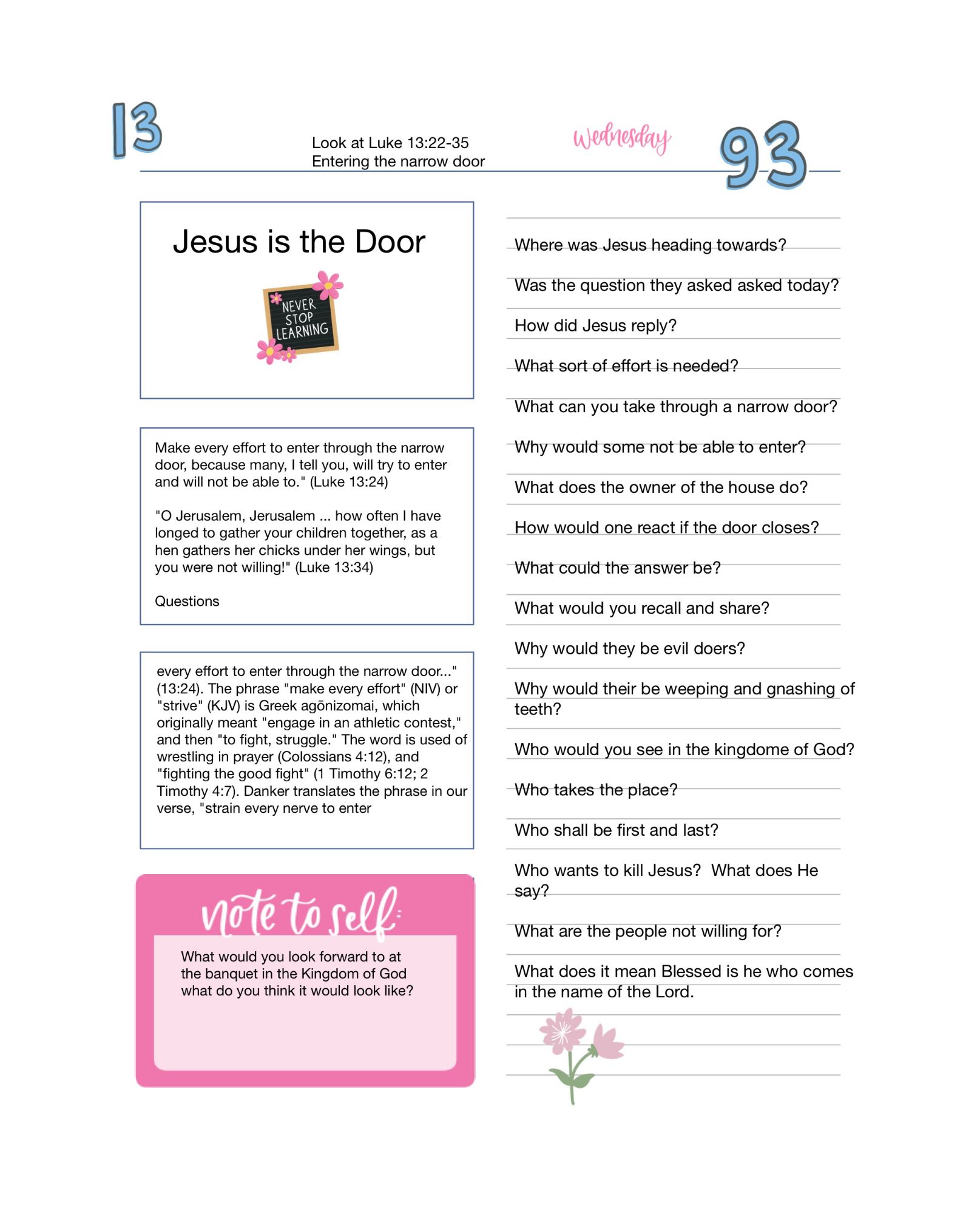 Luke Day 93 – Study Scripture Online